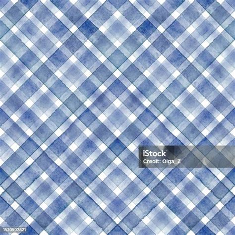 수채화 스트라이프 격자 무늬 이음새가 있는 패턴 색상 청록색 줄무늬 배경입니다 곤색에 대한 스톡 벡터 아트 및 기타 이미지 곤색 그런지 이미지 기법 기하 도형