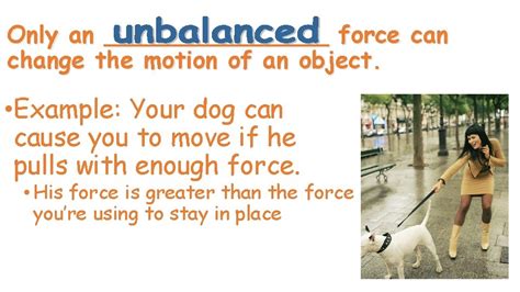 Force And Motion Balanced And Unbalanced Forces Velocity