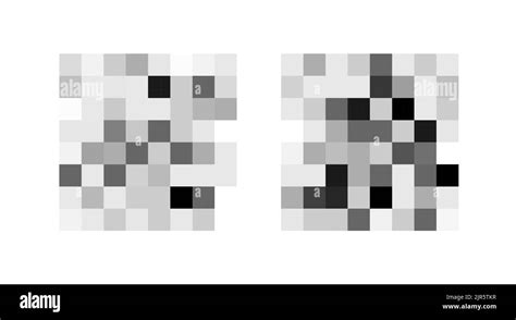 Barre De Signe De Pixel De Censor Vecteur Carré De Censure Effet De Flou Graphique Contenu