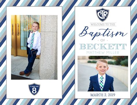 Boys Lds Baptism Program Template Corjl