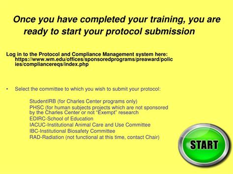 Ppt The Compliance Protocol Submission Process Powerpoint Presentation Id 4594256