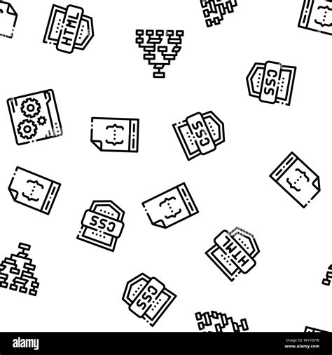 Coding System Vector Seamless Pattern Stock Vector Image And Art Alamy