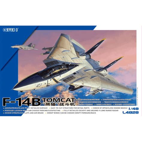 Great Wall Hobby 1 48 F 14b Tomcat Us Navy Aircraft Model Kit