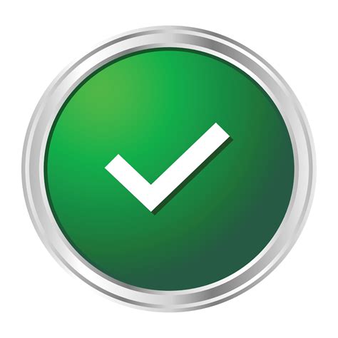 Check Mark Icon Vector Checkmark Icon Approved Symbol Confirmation Sign Design Elements