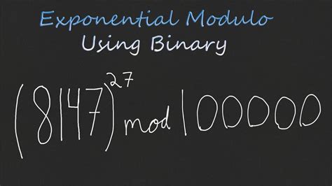 Modular Exponentiation Made Easy Fast Binary Method Explained Step‑by