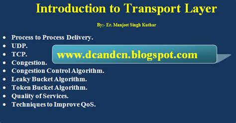 Transport Layer Date Communication And Computer Network