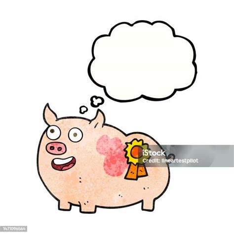 자유형 그린 생각 거품 질감 만화 상 수상 돼지 귀여운에 대한 스톡 벡터 아트 및 기타 이미지 귀여운 그런지 이미지 기법