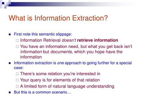 PPT Information Extraction PowerPoint Presentation Free Download ID 1731502