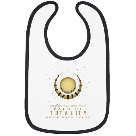 April 8 2024 Solar Eclipse Totality Path Eagle Pass Texas Bibs Sold By