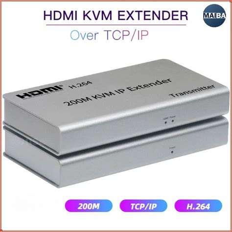 200m Kvm Extender Hdmi Usb Over Ip Tcp Ethernet Cat5e 6 Hdmi Extender With Usb 2 0 Support Mouse