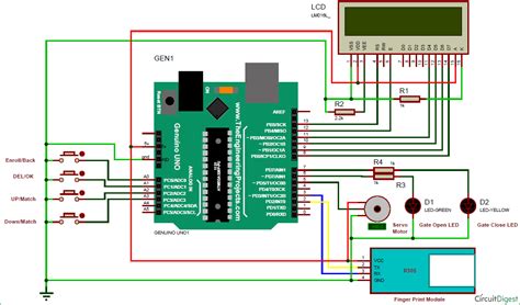Fingerprint Door Lock Circuit Diagram Circuit Diagram