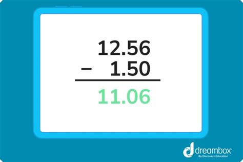 Subtracting Decimals Definition Examples Formulas Dreambox
