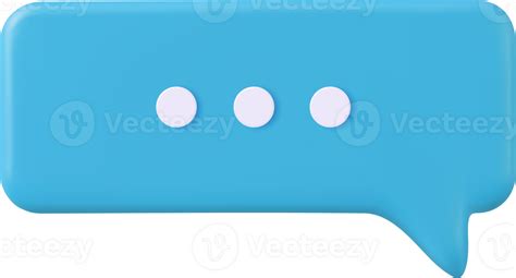 3d Chat Bubble 38945563 Png