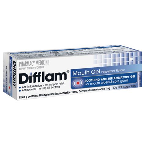 Difflam Mouth Gel 10g Zoom Pharmacy