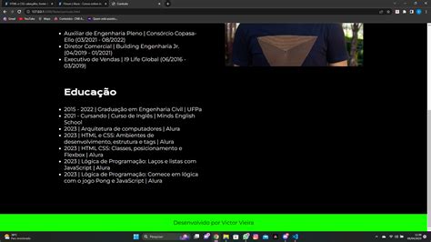 Projeto Desafio Do Currículo Projeto Html E Css Cabeçalho