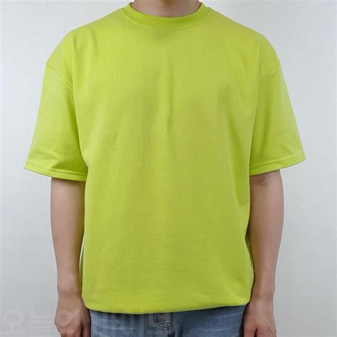 남자 오버핏 반팔티 팔아요 검정 라임 오렌지 헬로마켓