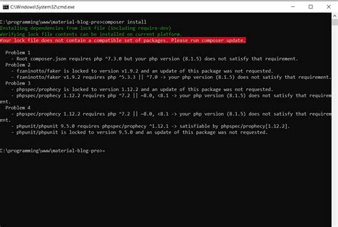 Bug Php Version For Material Blog Pro For Laravel Issue Creativetimofficial Ct Material