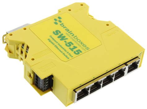 Sw Brainboxes Compact Gigabit Enet Switch Rj X