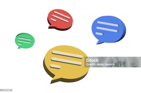 3d 채팅 말풍선 아이콘 통신 기호 메시지 배경 3d 댓글 아이콘 3d 이야기 거품 벡터 아이콘 3차원 형태에 대한 스톡 벡터 아트 및 기타 이미지 Istock