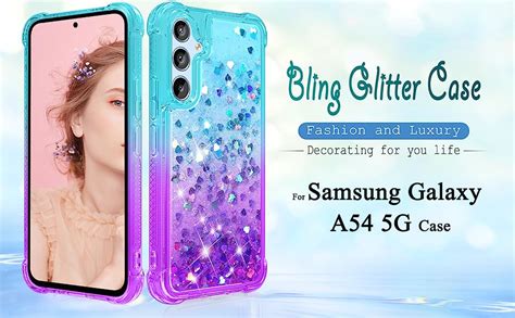 Dzxouui For Samsung A54 5g Case With Glass Screen Protector