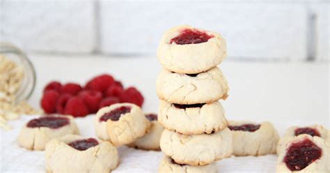 Raspberry Thumbprint Cookies