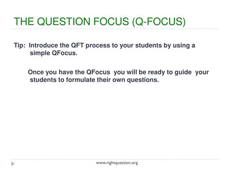 Ppt Introducing The Question Formulation Technique™ Qft™ Powerpoint Presentation Id3555288