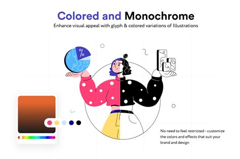 Animated Data Analytics Illustration On Yellow Images Creative Store 133617