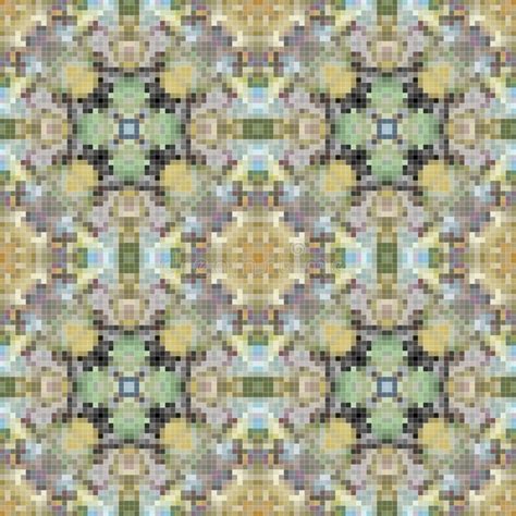 Pixel Mosaic Seamless Pattern Design Repeat Textile Design Surface