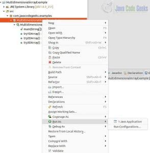 Multidimensional Array Java Example Java Code Geeks