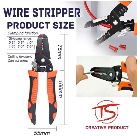 Jual Tang Kupas Kabel Wire Stripper Tang Potong Tang Klem Kabel Tang Kabel Multifungsih Shopee
