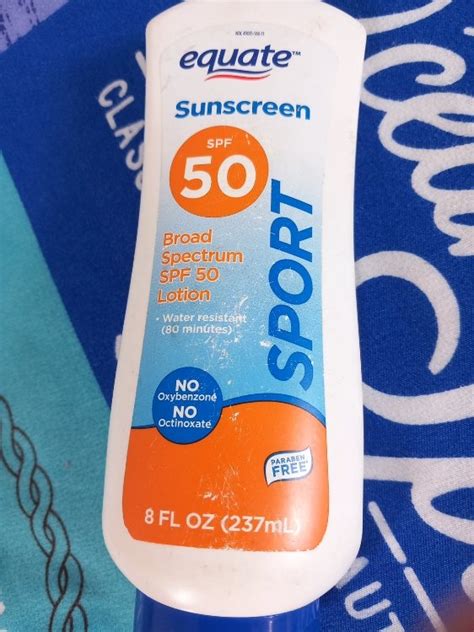 Equate Sport Broad Spectrum Sunscreen Lotion Spf 50 8 Fl Oz Inci