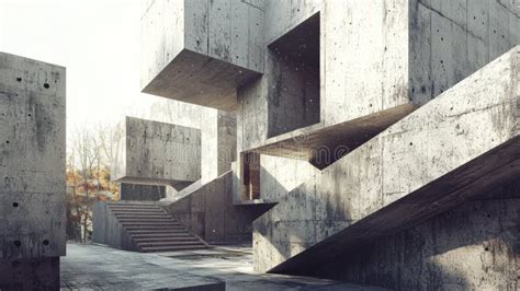 Stunning Modern Architecture Featuring Geometric Concrete Structures Under Soft Natural Light