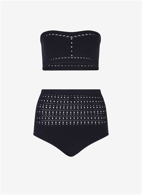여성 블랙 비엔 비키니 ALAÏA KR