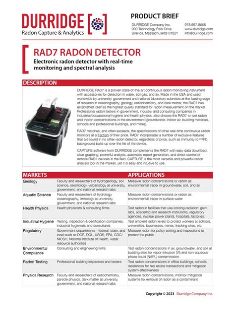 Radon Detector At ₹ 1750000piece Radiation Detector In Thane Id