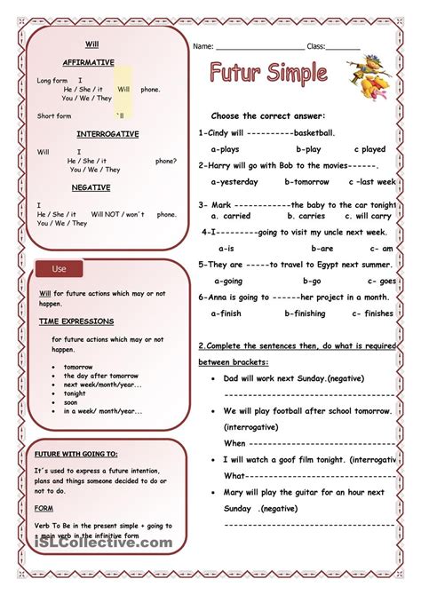 Future Simple Future Tense Teaching English Grammar Teaching English