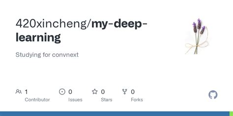 GitHub 420xincheng My Deep Learning Studying For Convnext