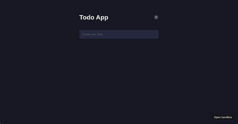 Todo App Codesandbox