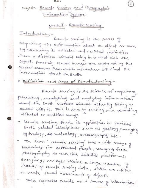 Rsgis Unit 1 Notes Pdf