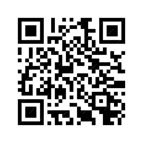 Qr 코드 흰색 배경에 고립입니다 벡터 일러스트 레이 션 프리미엄 벡터