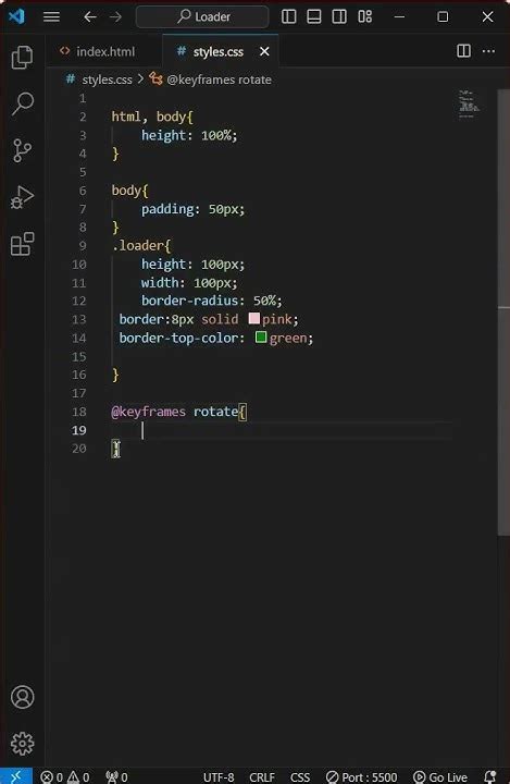 1150 Tips And Tricks Animated Loader By Using Css Html Css And Effects Css Webdesign Html