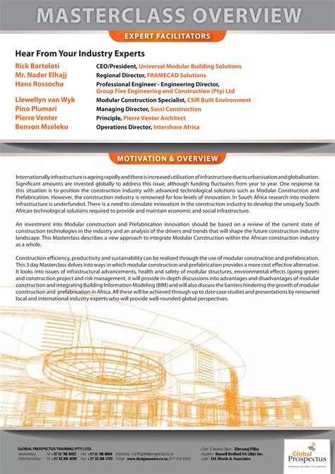 Modular Construction And Prefabrication The Masterclass Pdf Civil Engineering Industry