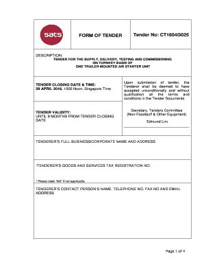Fillable Online Appendix A SATS Fax Email Print PdfFiller