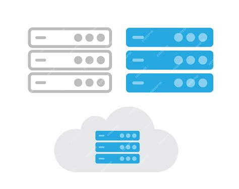Premium Vector Server Icon Cloud Tech Vector Symbol Or Digital