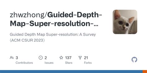 Guided Depth Map Super Resolution A Survey Paper Pdf At Main · Zhwzhong Guided Depth Map Super