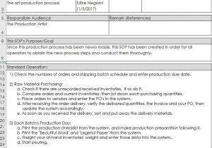 How To Write Standard Operating Procedure Template Best Standard