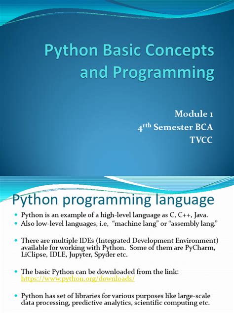 M1 Python Basic Concepts And Programming Pdf Parameter Computer Programming Area