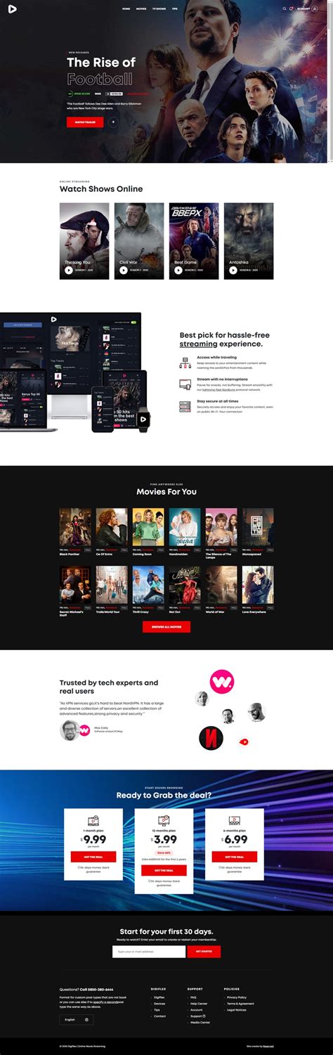 Html电影网页设计代码，优质的电影网页html模板 17素材网