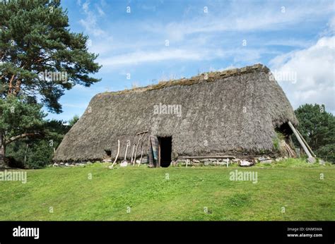 Traditional Style Croft House At The Open Air Highland Folk Museum In