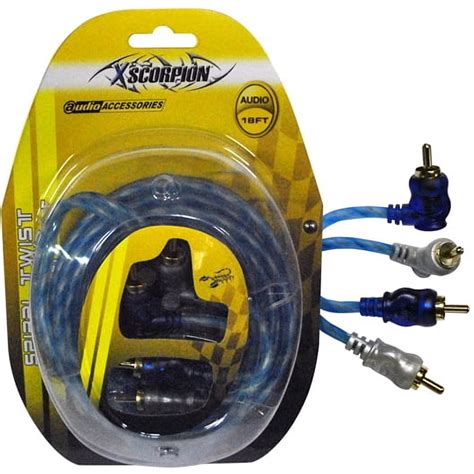 Xscorpion 18 Foot Right Angle Triple Shielded Rca Cable Expert Link