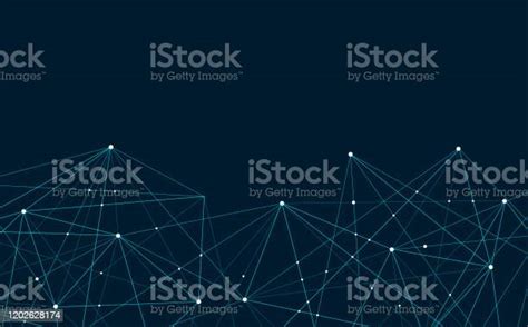 선과 점을 연결합니다 인터넷 연결 과학과 그래픽 디자인의 추상적 인 감각 기술 배경에 대한 배너 템플릿입니다 벡터 일러스트레이션 0명에 대한 스톡 벡터 아트 및 기타 이미지